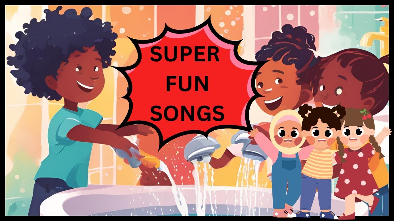 Kids fun washing hands song - YouTube