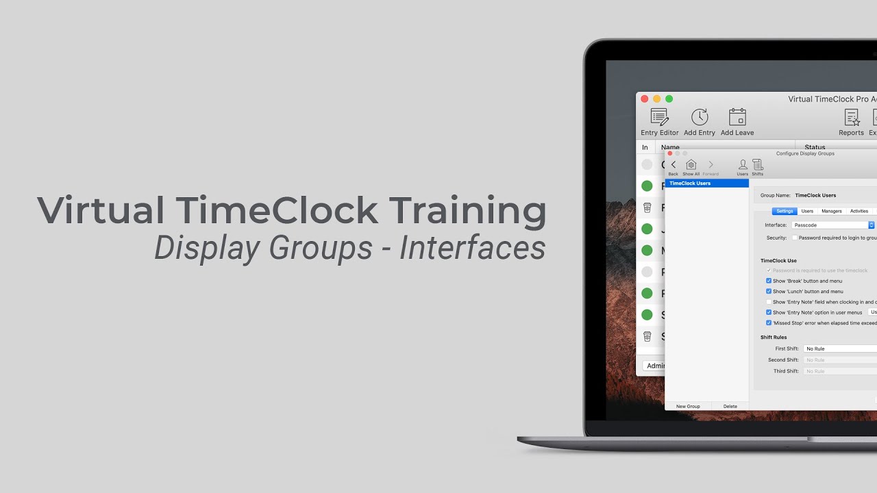 Virtual TimeClock Training - Interfaces - YouTube