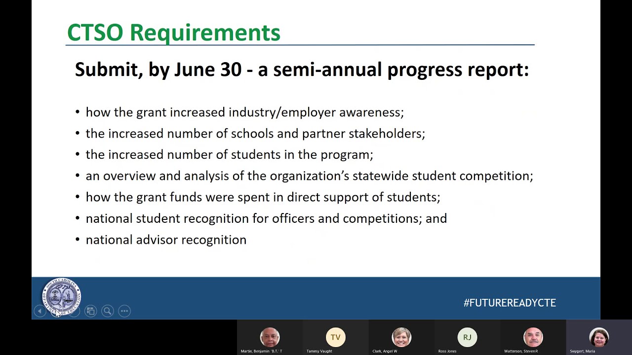 CTSO Overview and Technical Assistance Meeting - YouTube