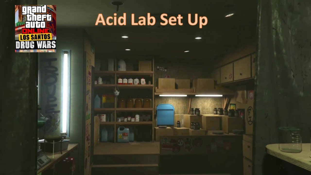 GTA Online Los Santos Drug Wars Acid Lab Set up - YouTube