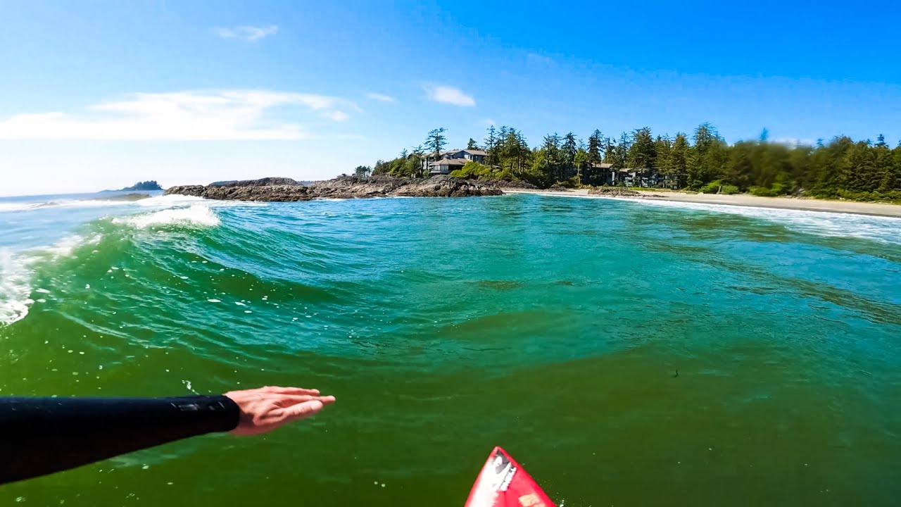 SOLO SESSION AT EMPTY A-FRAME WAVE IN TOFINO - RAW POV - YouTube