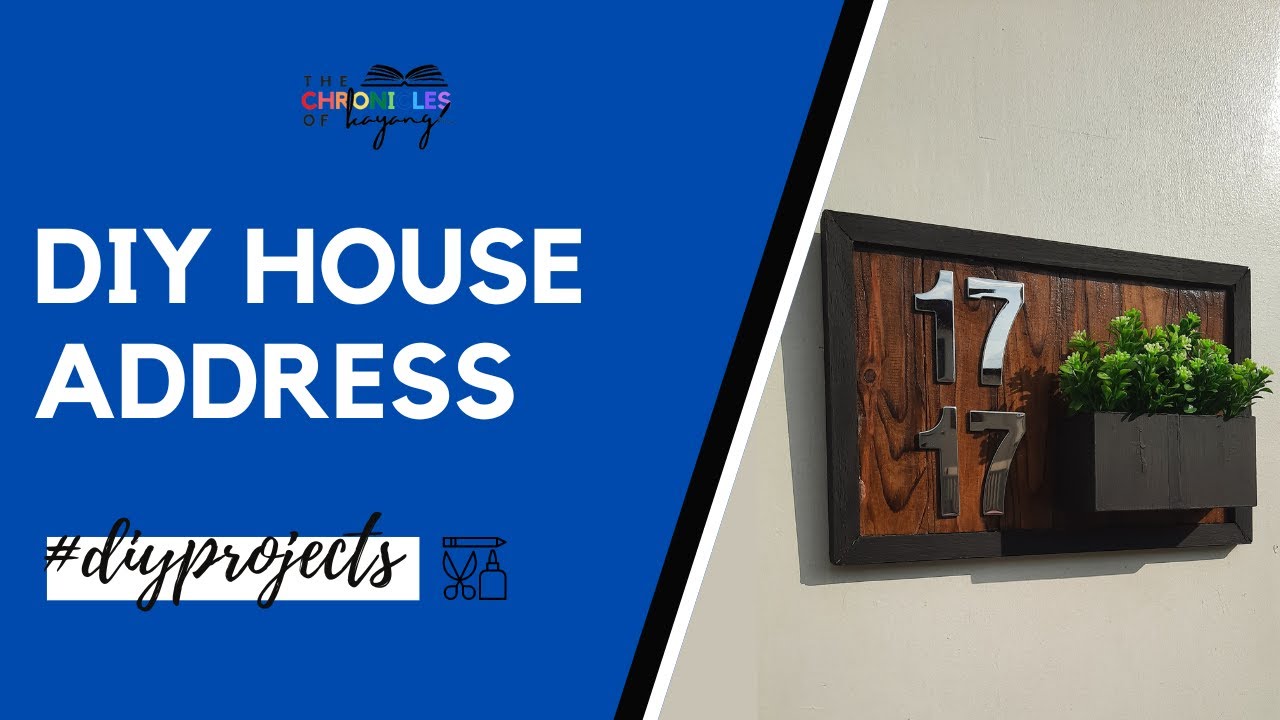 DIY House Address - YouTube