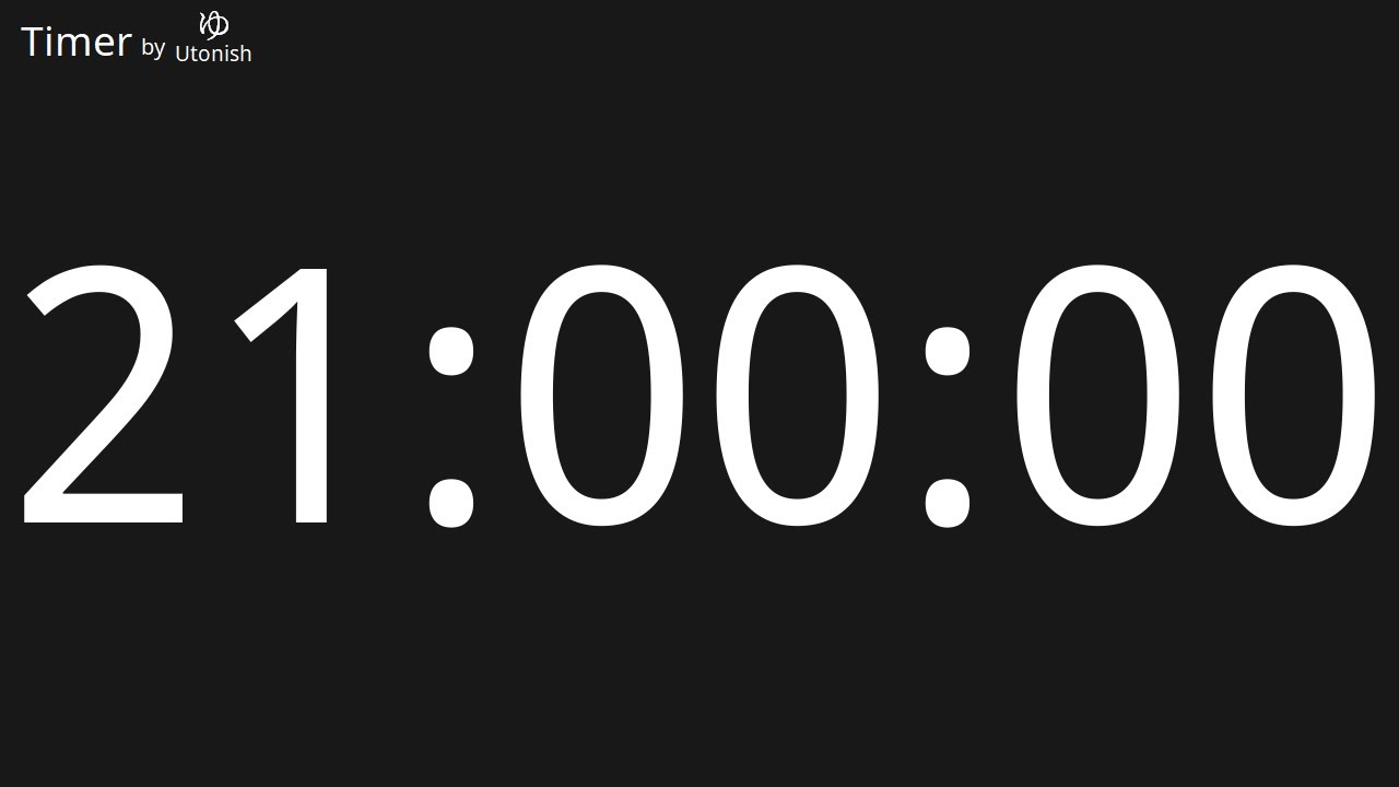 21 Hour Countdown Timer - YouTube