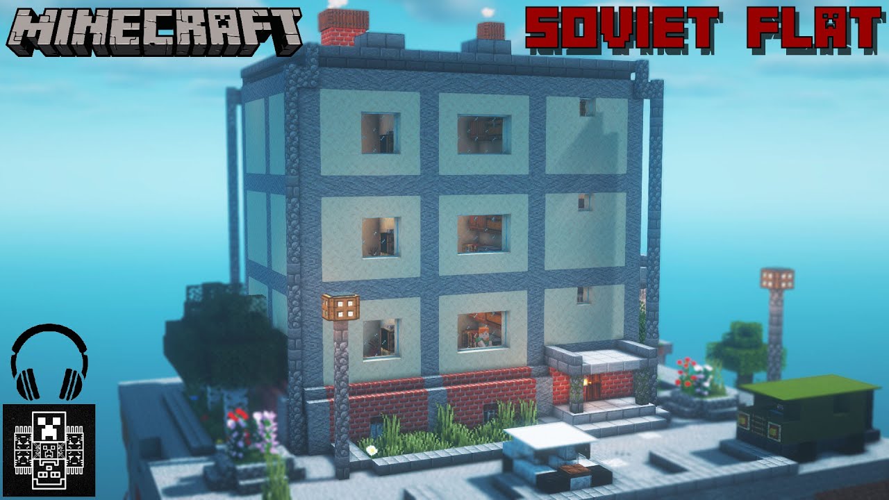 How to build a Soviet Flat/Apartments (Советский дом) - Minecraft ...