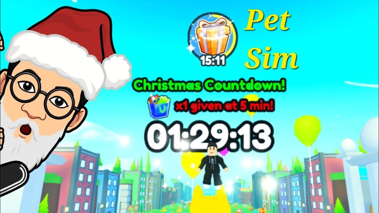 Live Roblox Pet Sim Christmas Countdown - YouTube