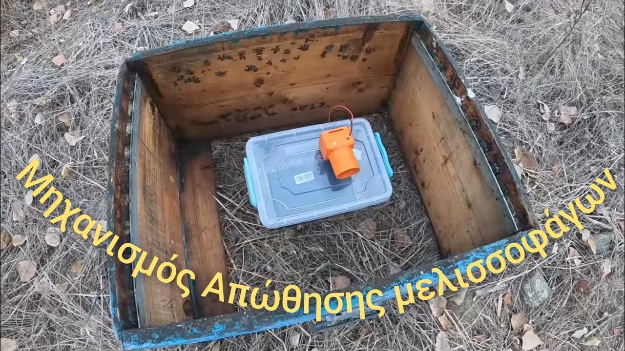 Μηχανισμός Απώθησης μελισσοφάγων,η σωτηρία του μελισσοκόμου - YouTube