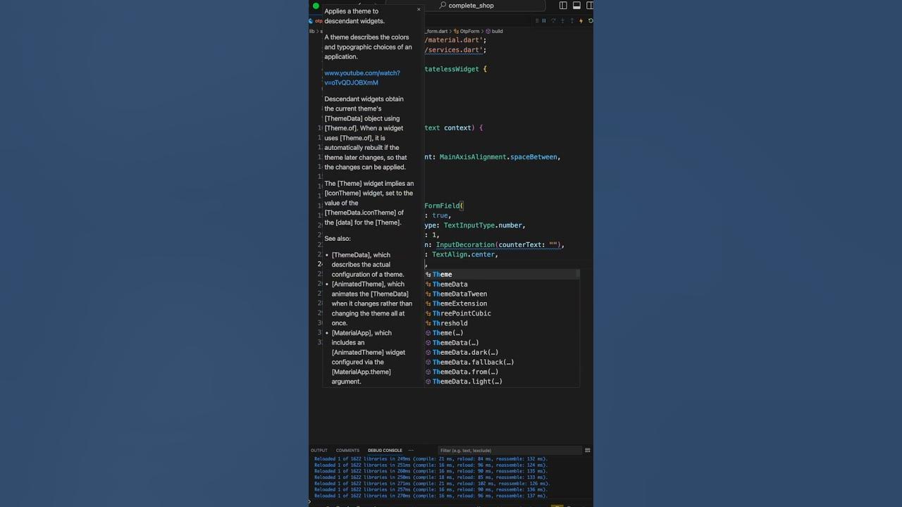 Flutter Creating Otp Pin Input Fields Youtube