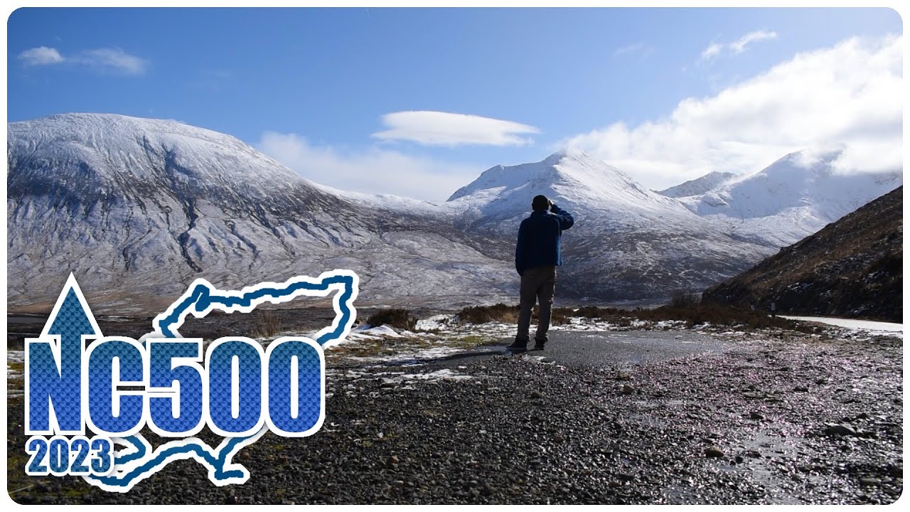 A Snowy Waterfall in the Scottish Mountain - NC500 - YouTube