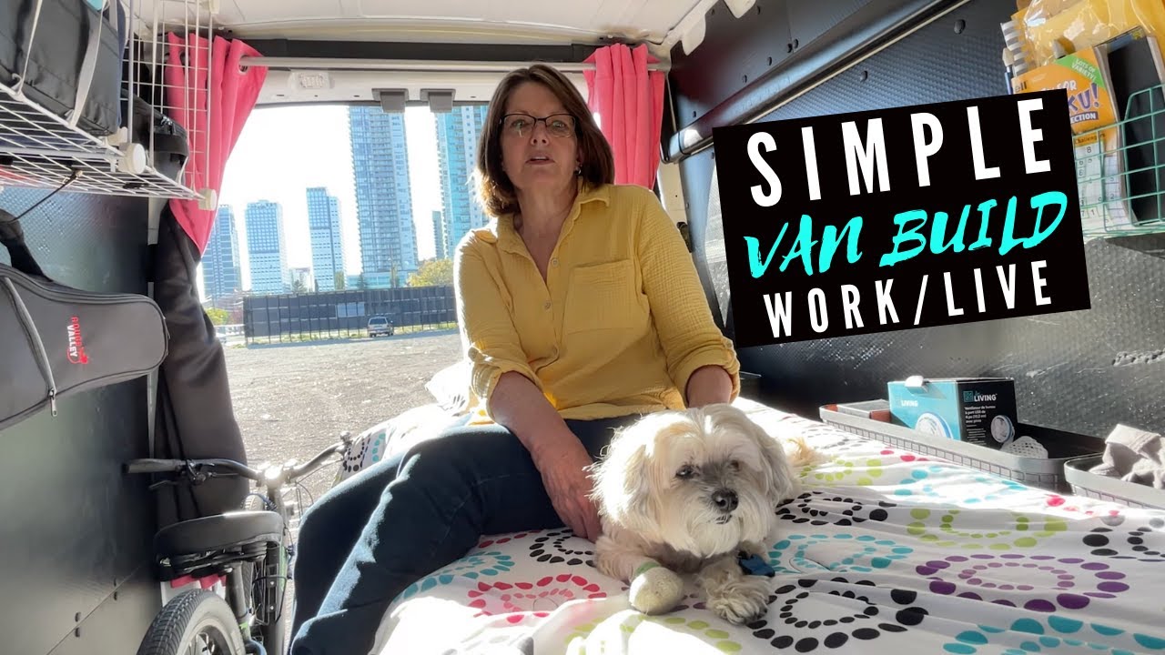 Built To Work And Travel “Keeping It Simple” SOLO WOMAN VAN TOUR - YouTube
