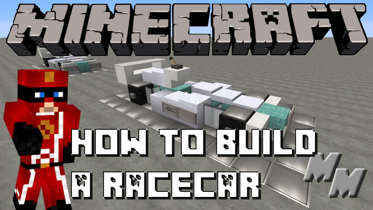 Minecraft - How To Build A Formula 1 Race Car - YouTube