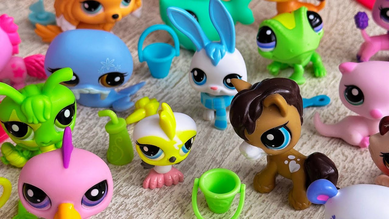 ASMR Littlest Pet Shop Gen 7 Collector Set Unboxing | 18 LPS Bobble ...