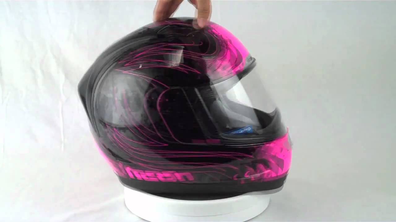 Icon Alliance Threshold Helmet Pink at SoloMotoParts.com - YouTube