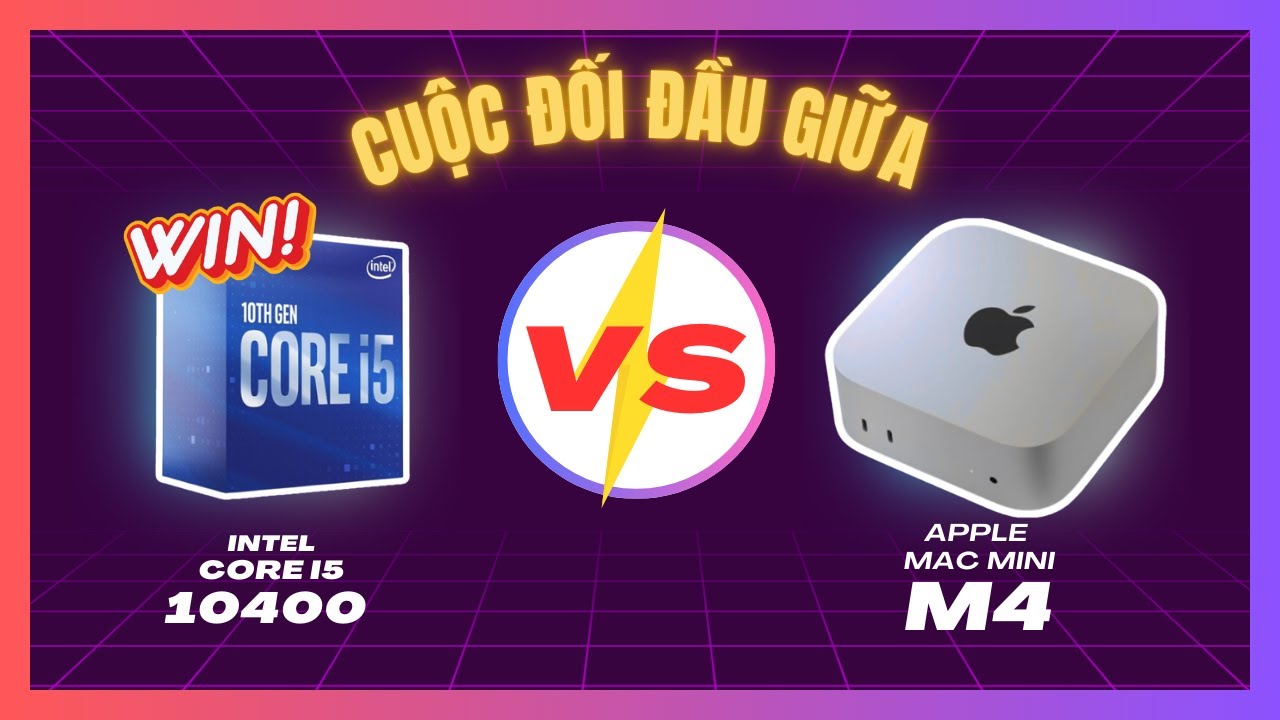 So sánh render Mac mini M4 với Pc intel i5 10400| Kết quả thật không ...