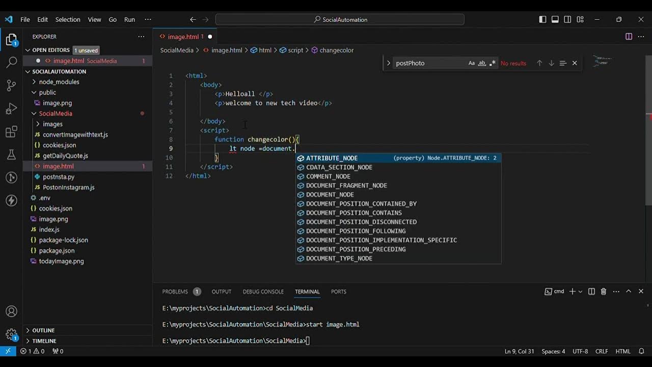How to change the div element using javascript - YouTube