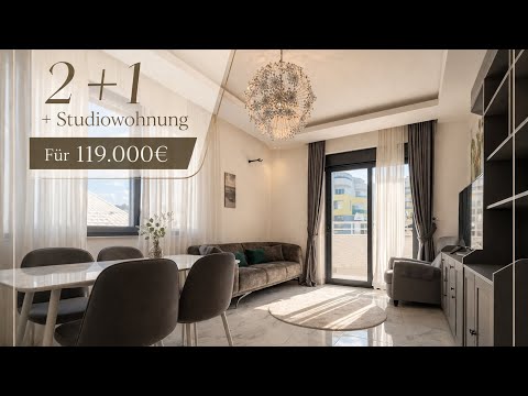 Luxus Wohnung in Alanya Mahmutlar 🏡 2+1 + Studio Top Preis!