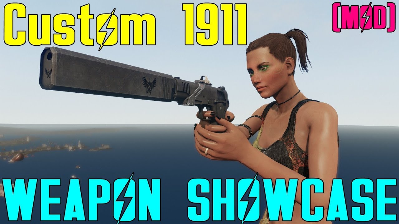 Fallout 4: Weapon Showcases: Custom M1911 (Mod) - YouTube