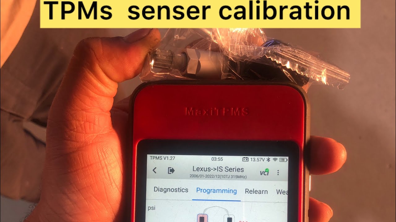How two TPMS sensors calibration - YouTube