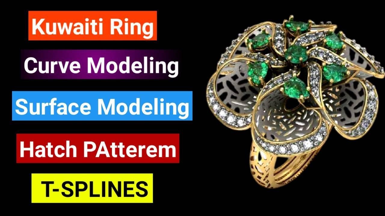 Best Turkish Ring 5 | Surface Modeling | Jewellery Designer Ossam Asim ...