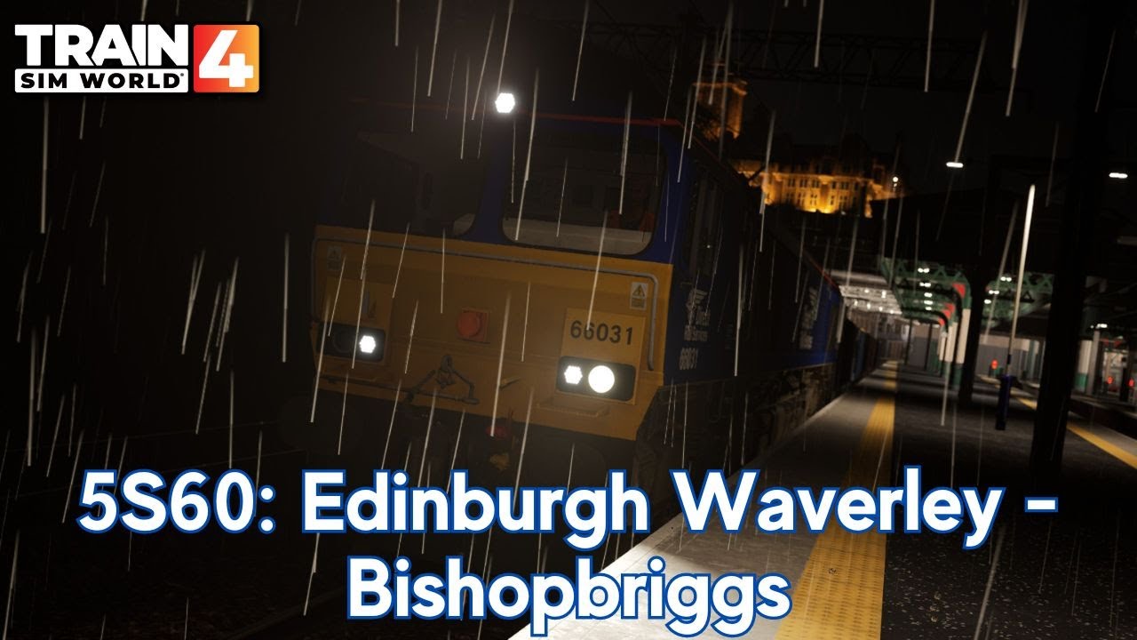 5S60: Edinburgh Waverley - Bishopbriggs - ScotRail Express - Class 66 ...