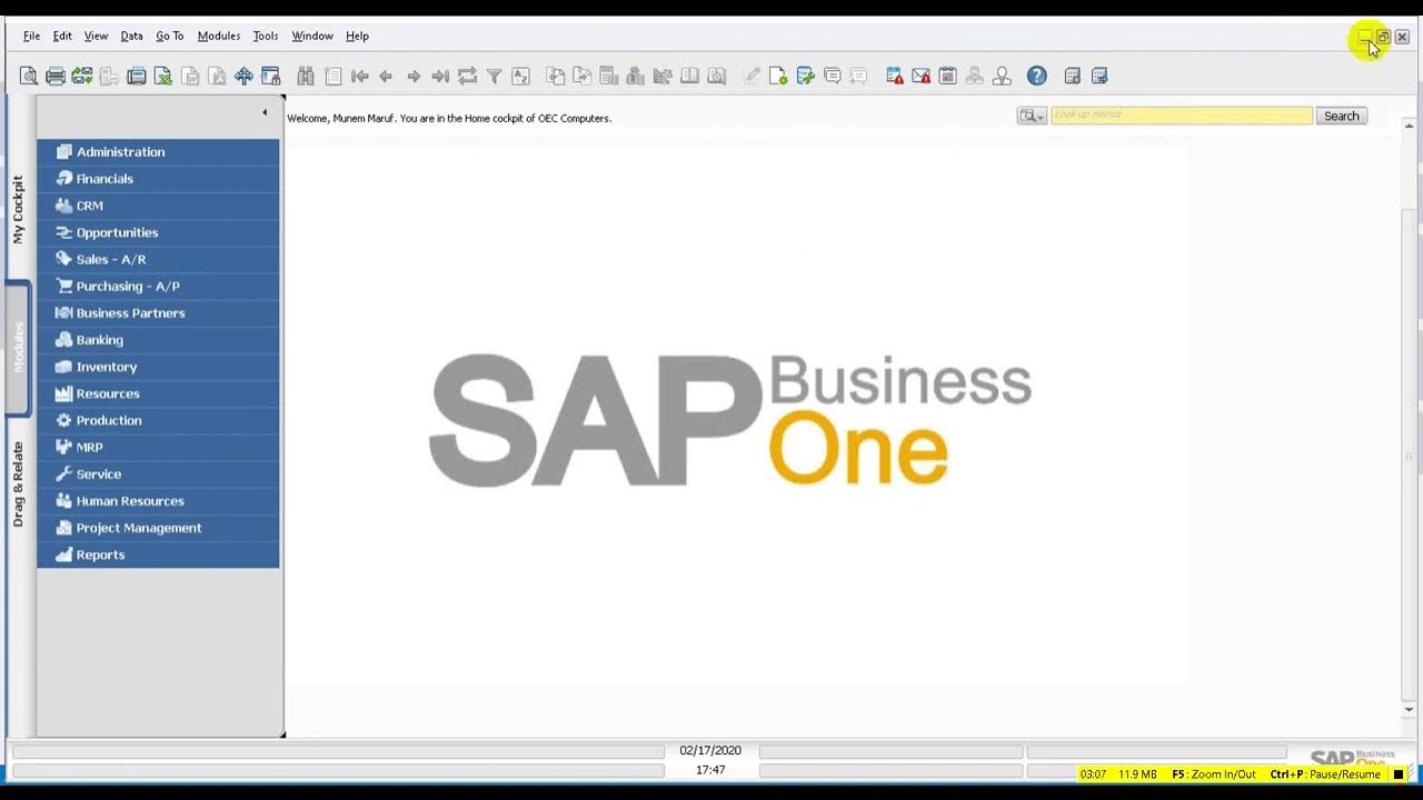 How to Create SAP B1 API Initial Point using c#.net - YouTube