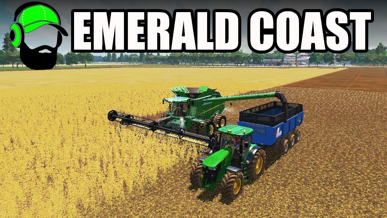 Farming Simulator 17 - Emerald Coast USA - Unleashing the combine #FS17 ...