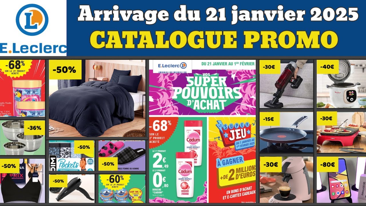 catalogue LECLERC du 21 janvier au 1er février Arrivage du jour 🔥 ...