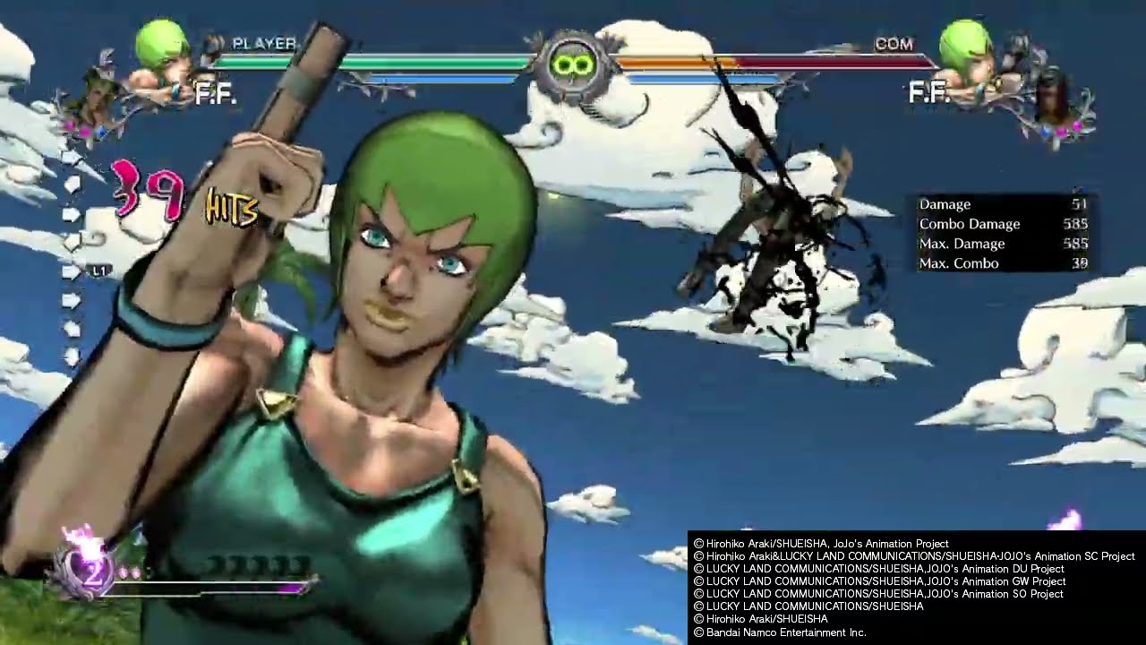 Jojos Bizarre Adventure All Star Battle R Foo Fighters Moveset Showcase Youtube