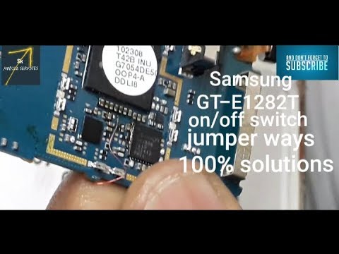 samsung gt-e1282t on/off switch ways 100% solution - YouTube