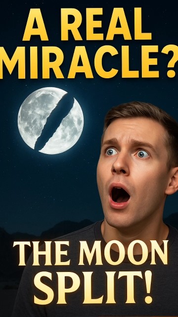 The Moon Splitting Miracle by Prophet Muhammad(s) | Witness the Power ...