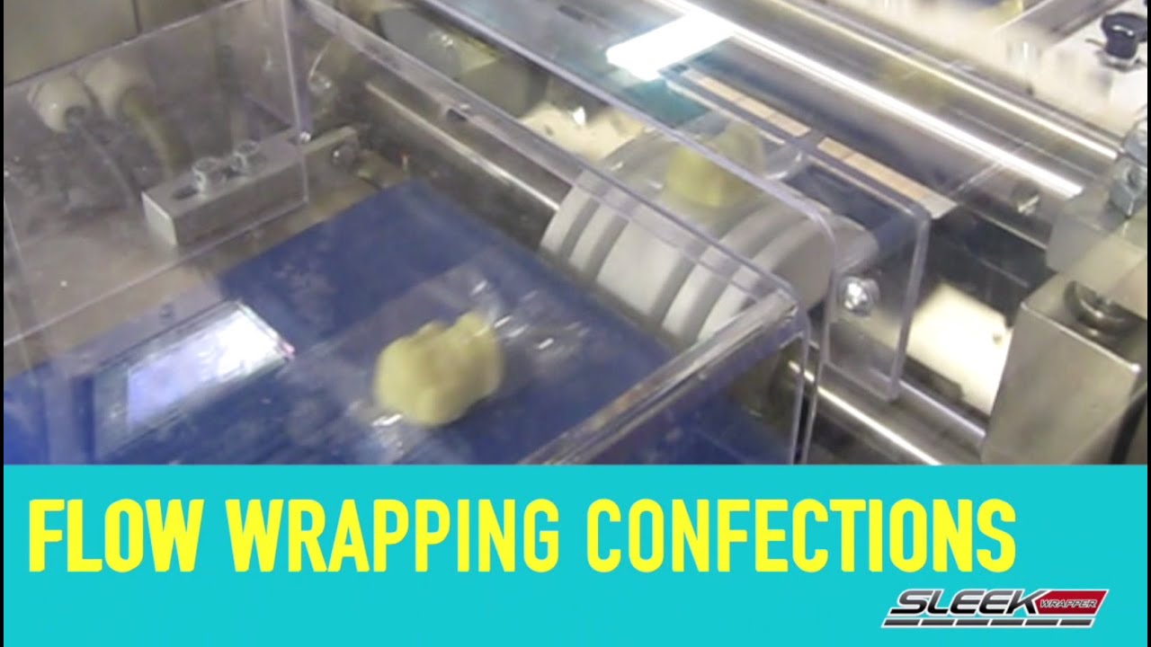 Automatically Flow Wrap Individual Chocolates - Sleek Wrapper 40 - YouTube