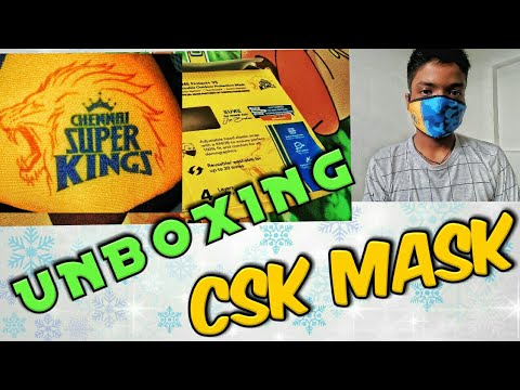 CSK OFFICIAL MASK || CAMO BLUE || UNBOXING || REVIEW || EXCEPTIONAL ...