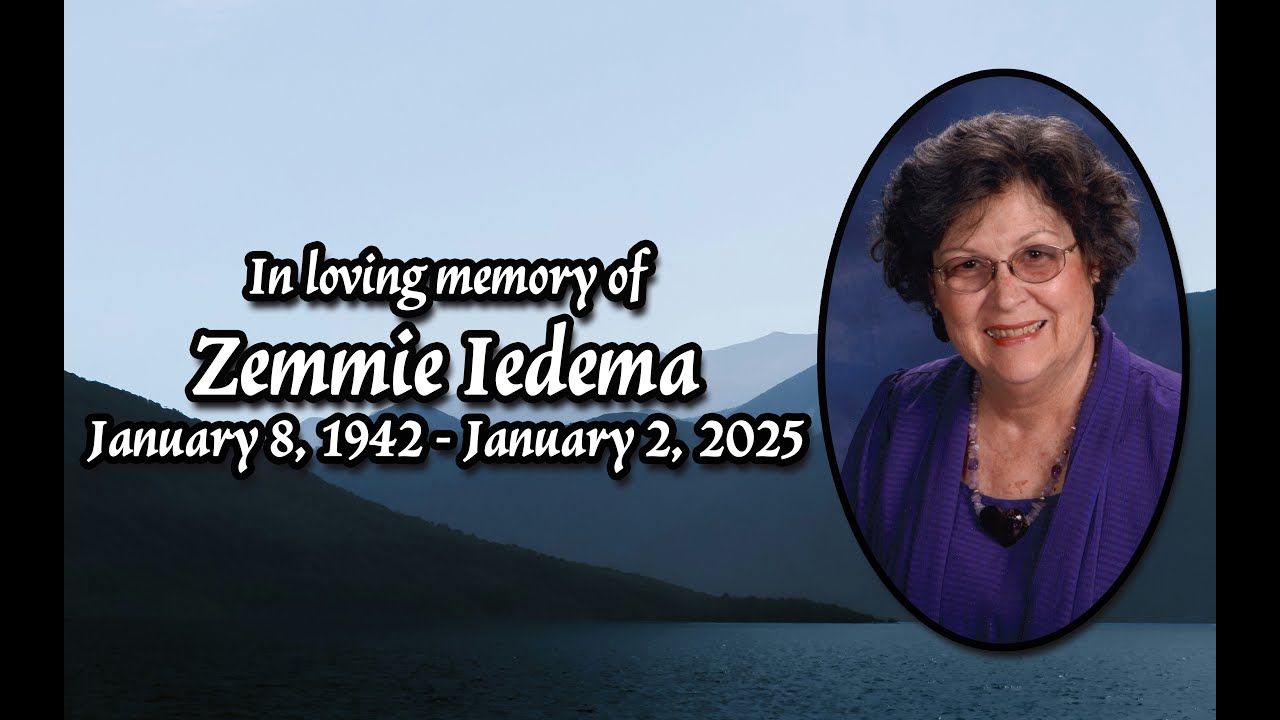 Zemmie Iedema Memorial Service March 1st, 2025 1:30 pm - YouTube