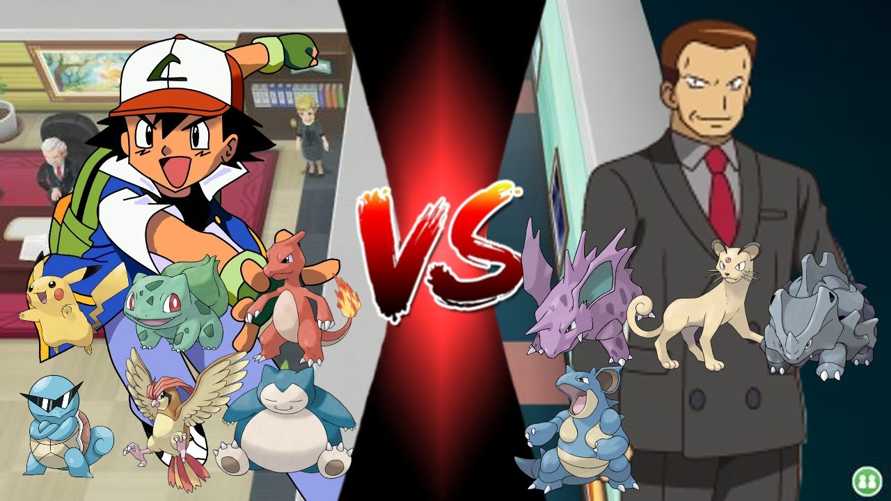 Ash Vs. Giovanni Round 2 (Pokémon Yellow) - YouTube