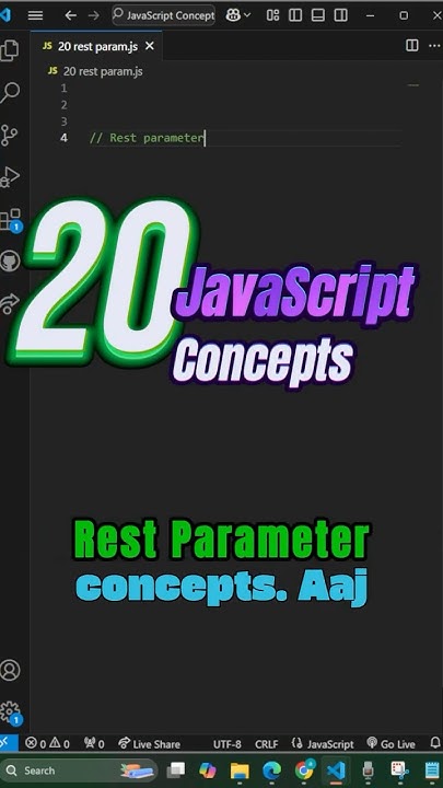 20100 Rest Param Coding Javascript Frontend Webdevelopment Interview Job Youtube