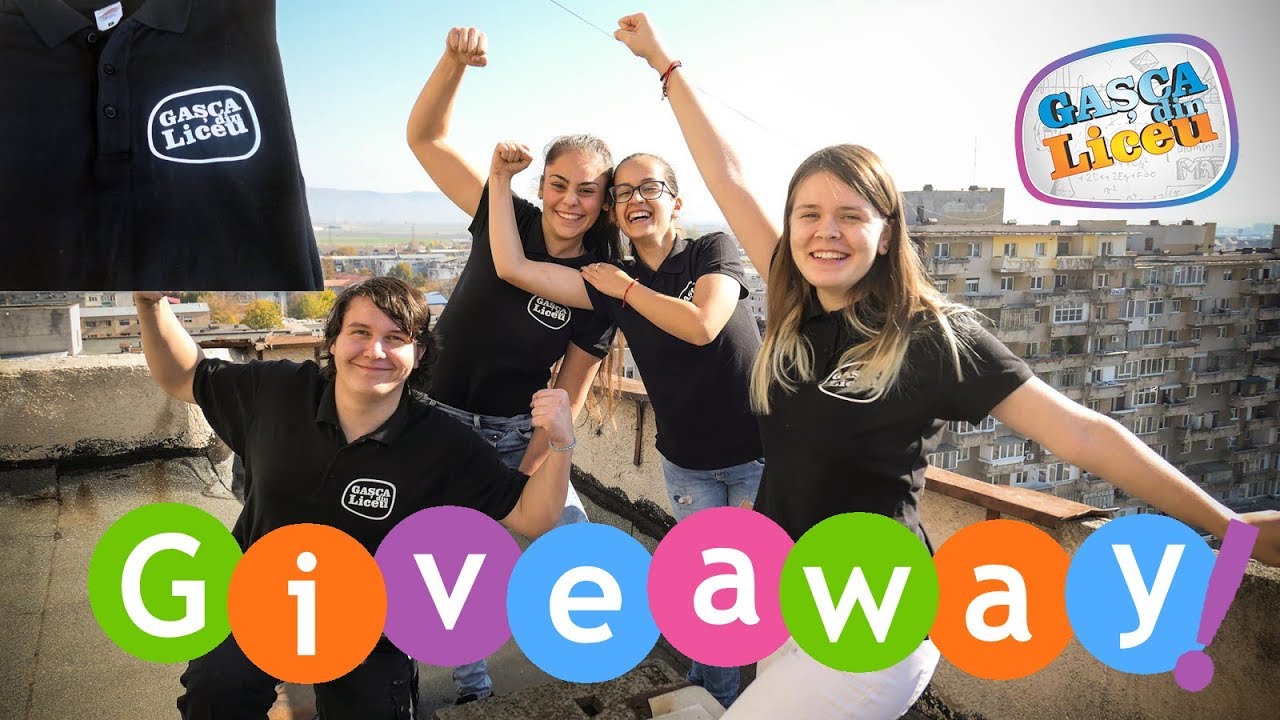 GIVEAWAY : 2 tricouri originale Gasca din Liceu - YouTube