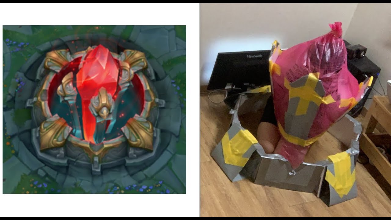 롤에 나오는 넥서스 코스프레 해봤다. ( 저렴하게 리그 오브 레전드 넥서스 코스 League of Legends Nexus ...