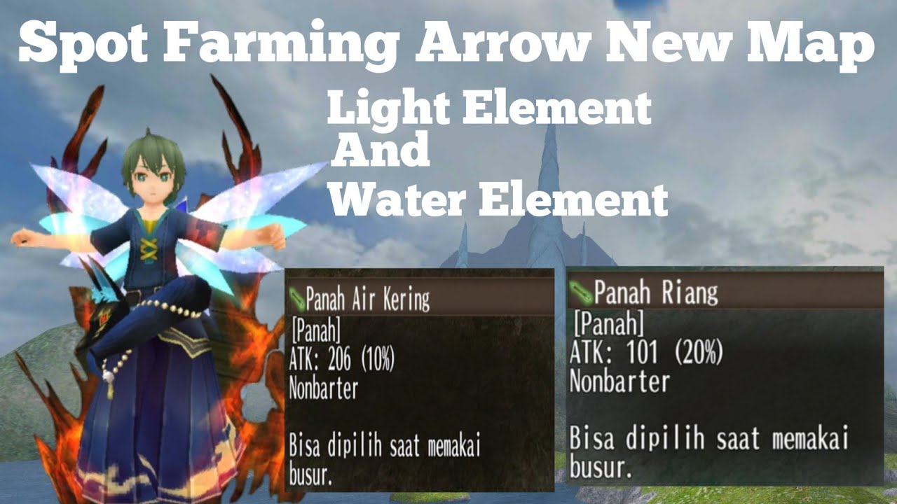 Toram Online Spot Farming Arrow New Map - Light Element And Water ...