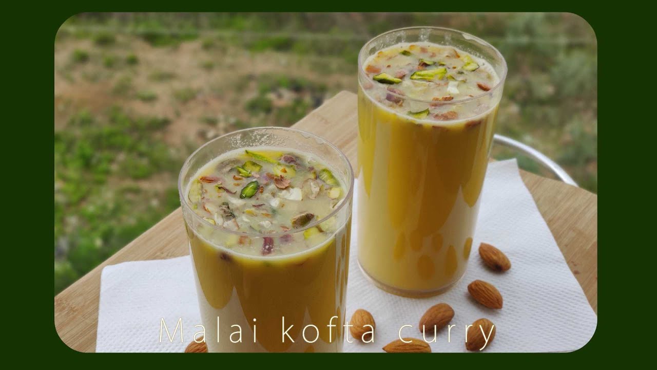 Badam milk recipe | how to make Almond milk recipe at home - YouTube