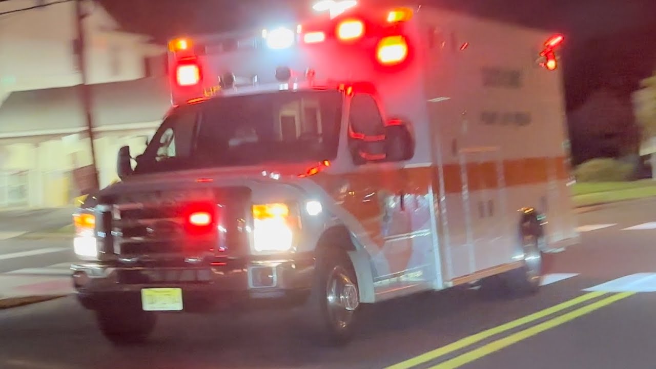 Keyport First Aid Squad Ambulance 22-57 Responding - YouTube