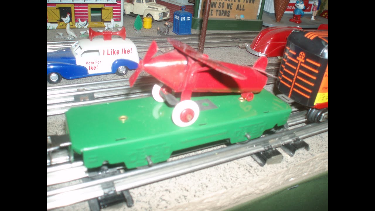 Marx Trains CP 3000 with Custom Airplane Car - YouTube