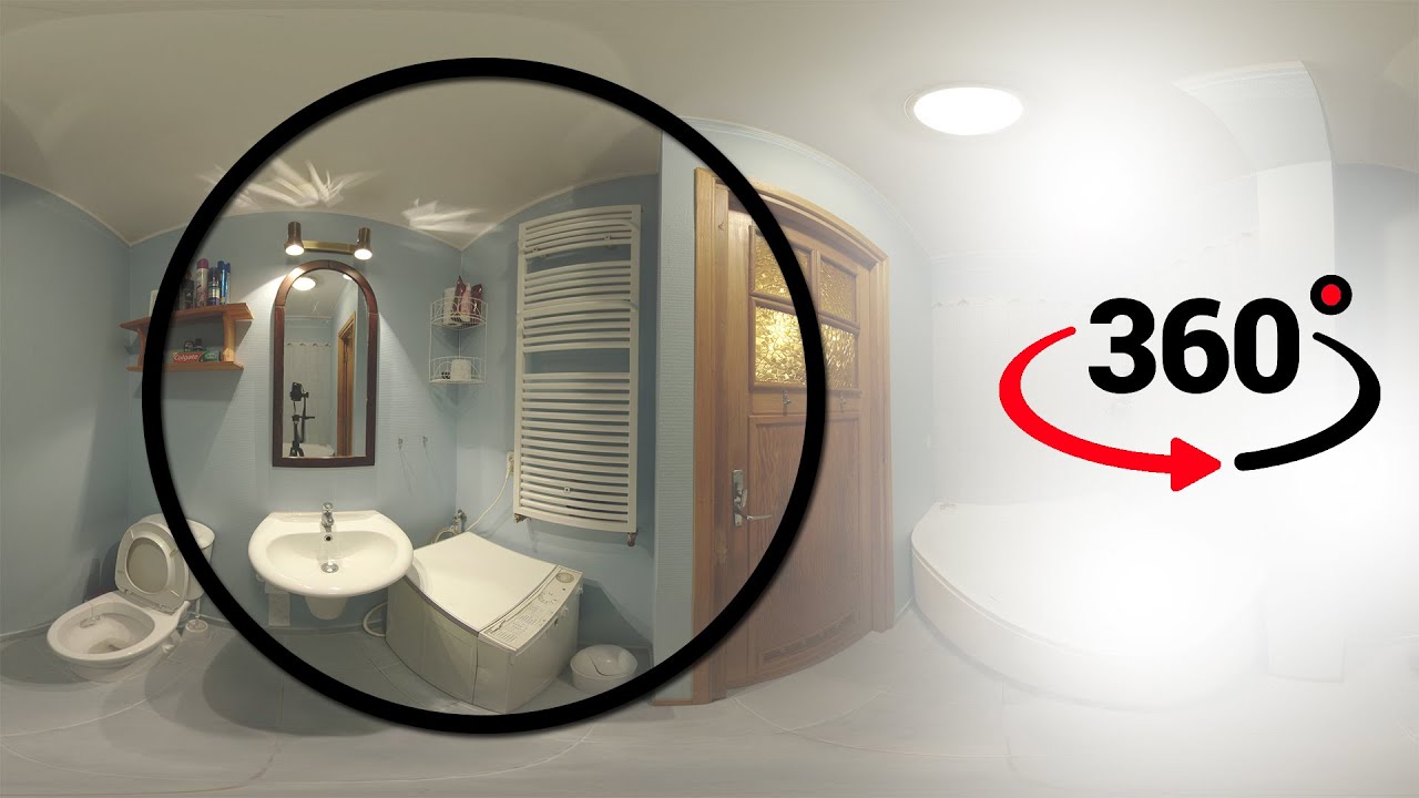 360 video | VR | Flushed down a toilet version 3 #360video - YouTube