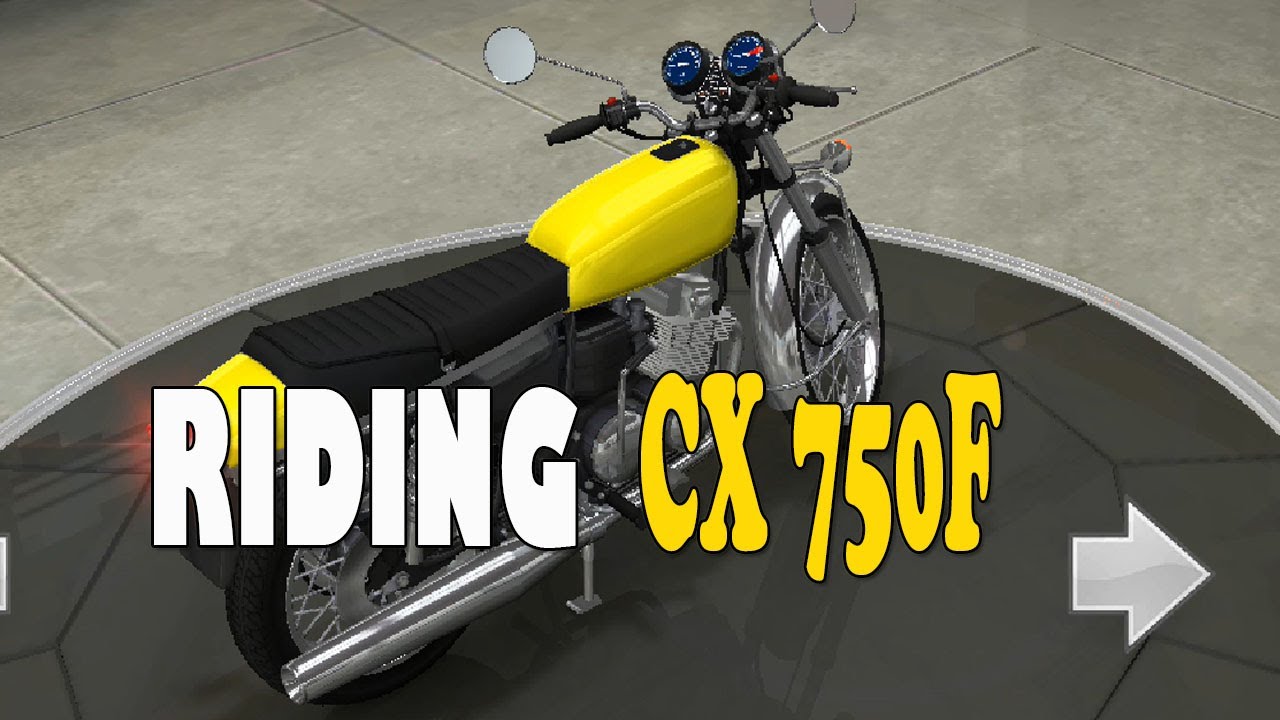 RIDING CX 750F SUPERSPORT MOTORCYCLE IN TRAFFIC RIDER - YouTube