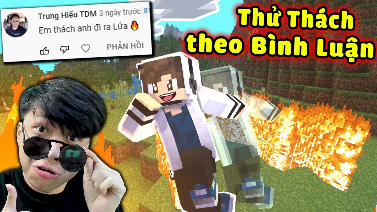 Vinh Đi Ra Lửa 🔥 Minecraft FAN THỬ THÁCH THÌ VinhMC SẼ LÀM || LÀM NHỮNG ...