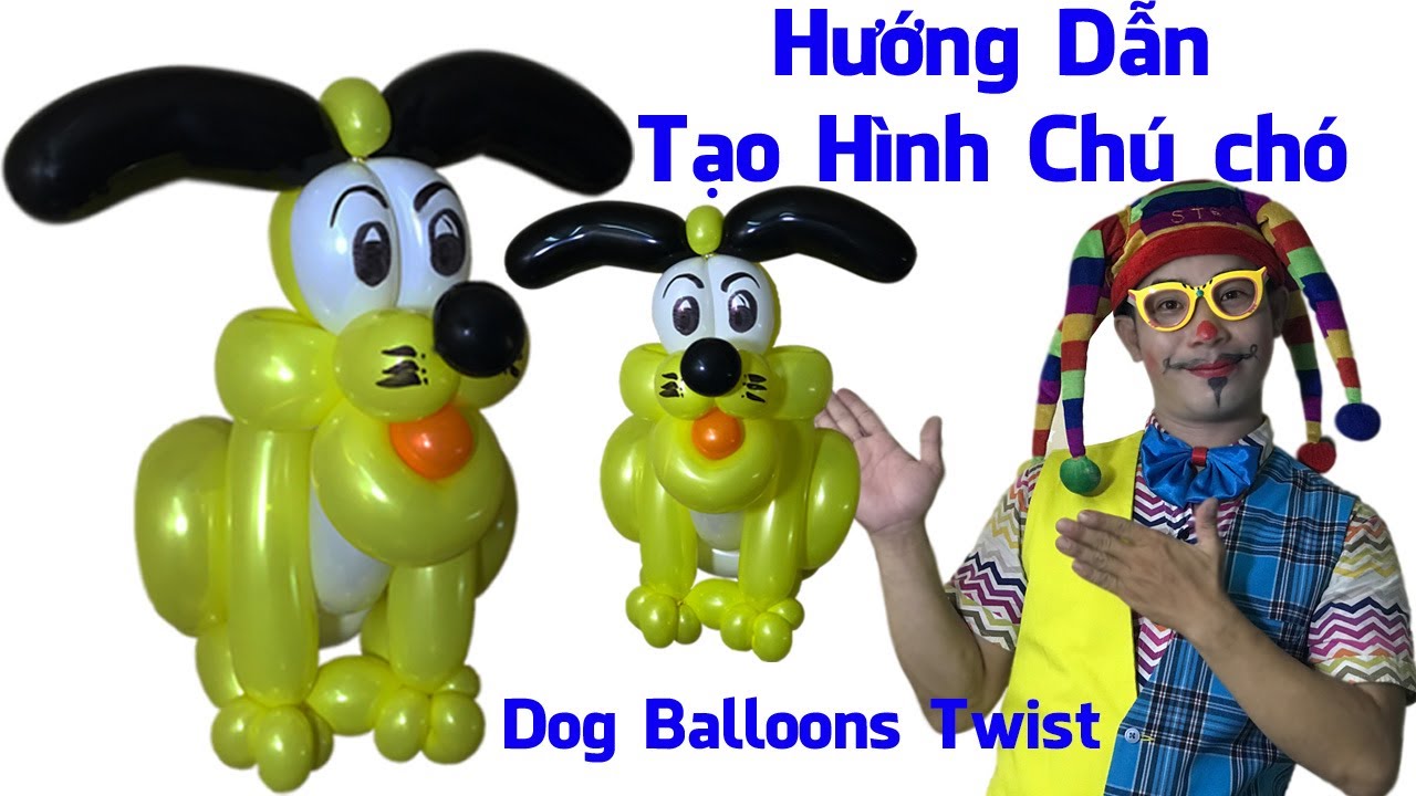 Dog balloon Twisting | ST Balloon art | Bong bóng nghệ thuật con chó ...