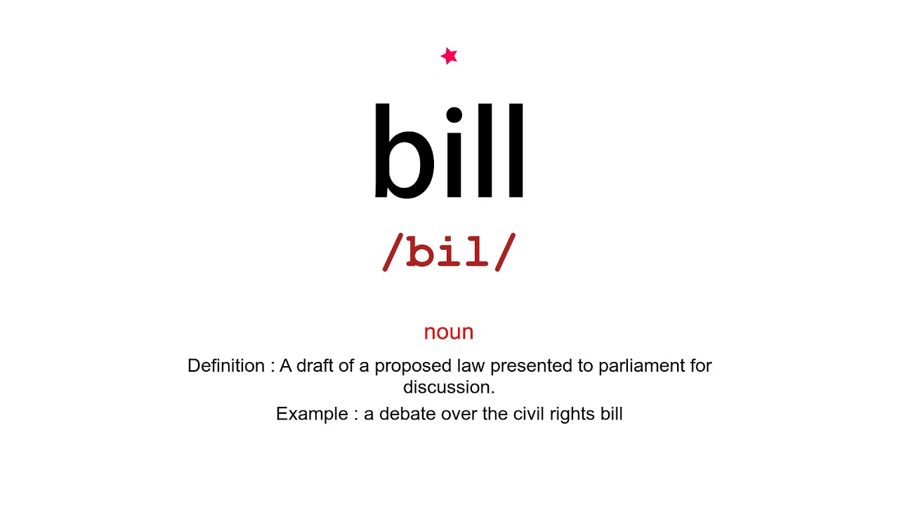 How to pronounce bill - Vocab Today - YouTube