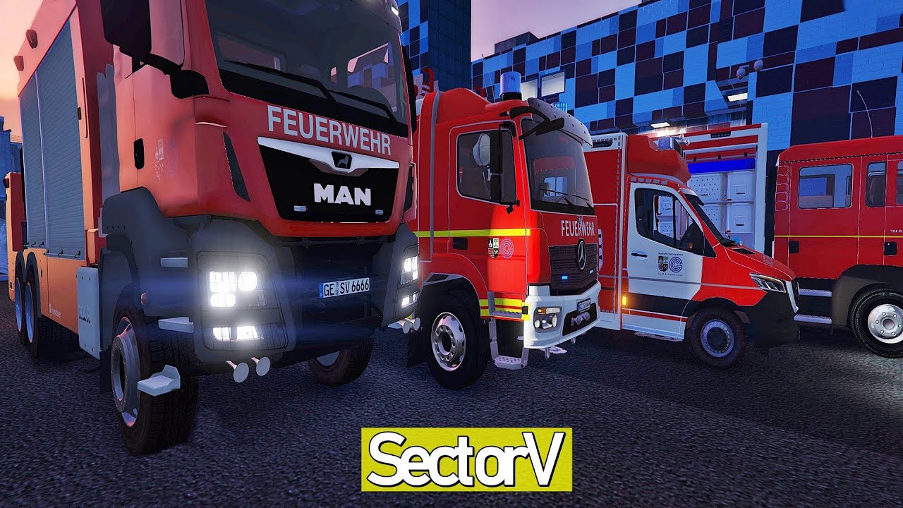GTA 5 - Feuerwehr Gelsenkirchen: Einsatzfahrzeuge der Rettungskräfte 🚒 ...