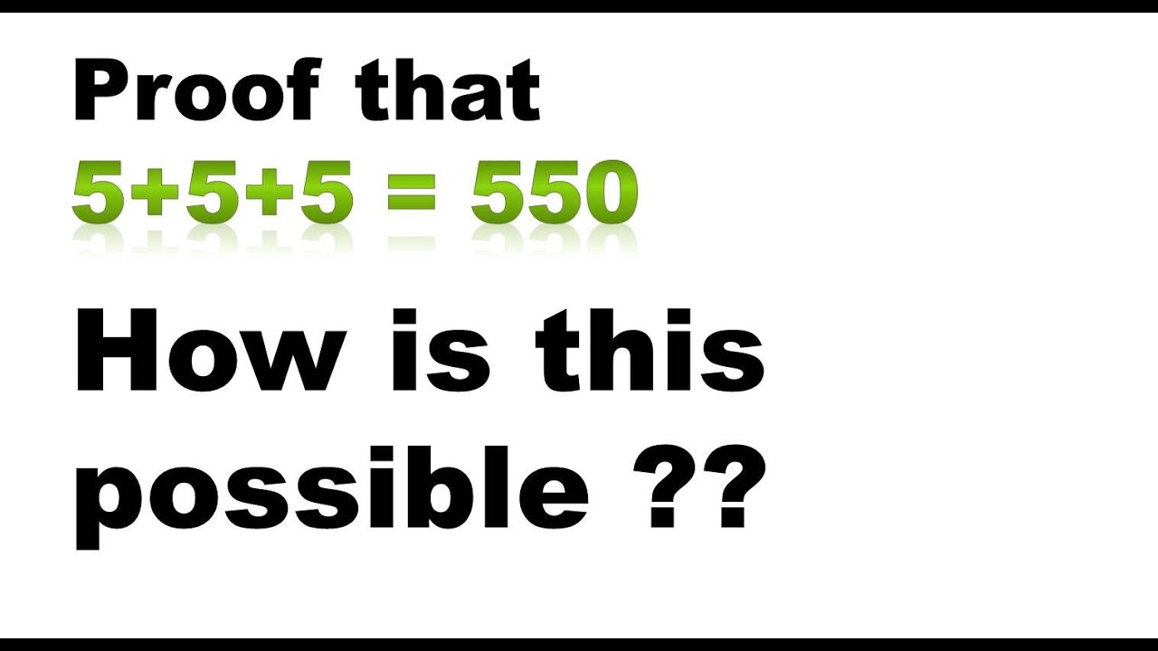 The funniest tricky question in maths/trick that will test your brain ...