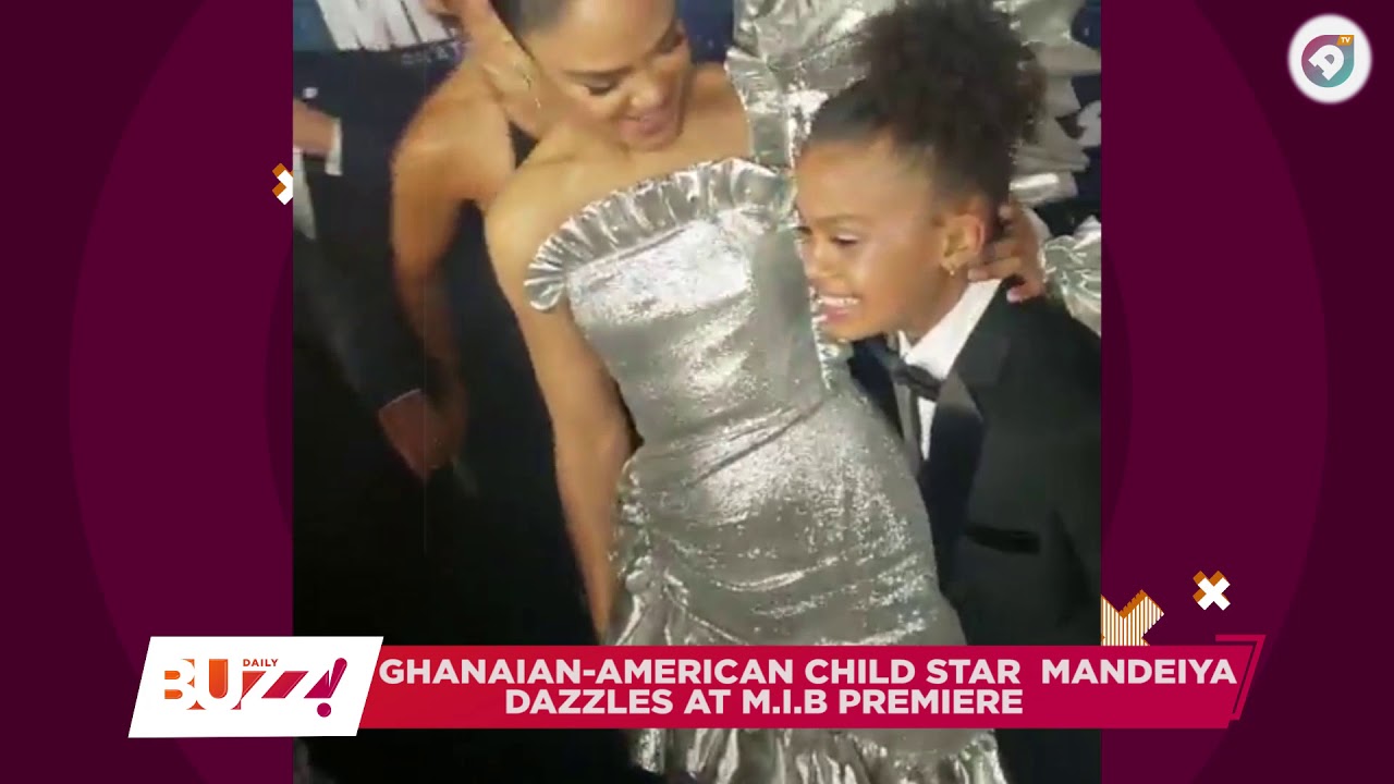 Ghanaian - American child star Mandeiya dazzles at premiere of " Men in ...