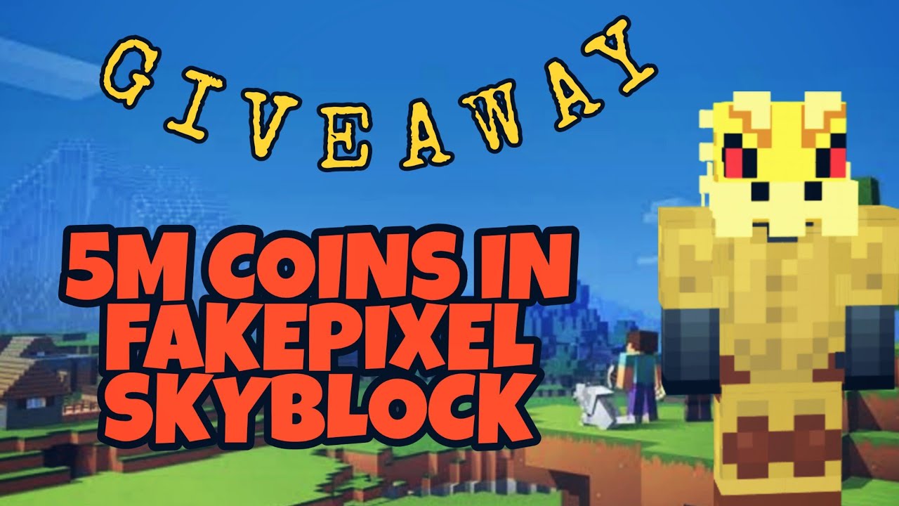 5M Giveaway In Fakepixel Skyblock 😍😍|| Op Giveaway Are Back - YouTube