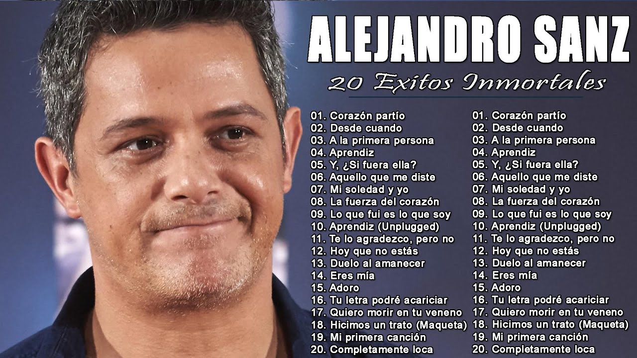 Las mejores canciones de ALEJANDRO SANZ | ALEJANDRO SANZ GRANDES EXITOS MIX Vol3 - YouTube